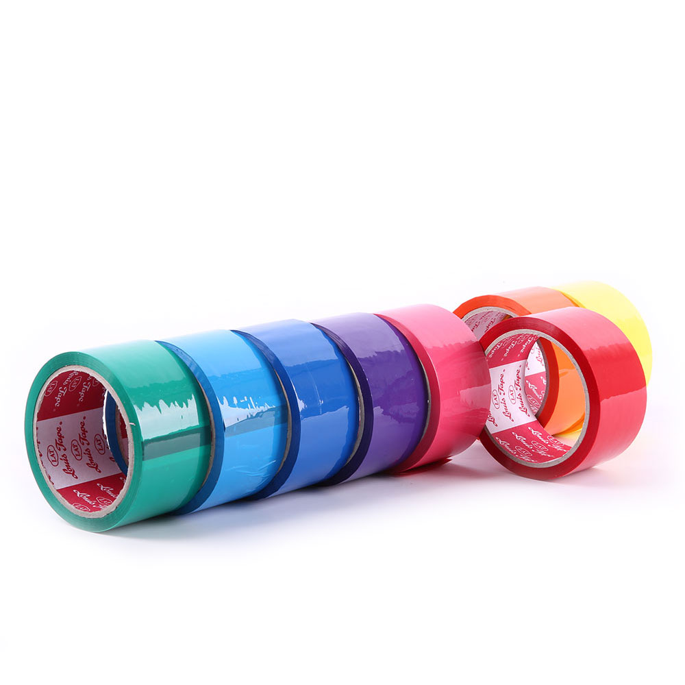 เทปโอพีพีปิดกล่อง สีต่างๆ (OPP Colored Tape) ชนิดกาวอะคริลิค | Louis Tape